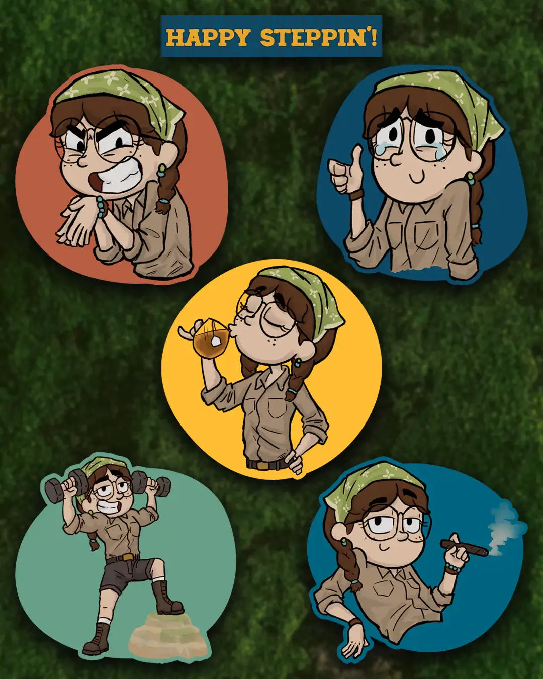 Pepper Steps Sticker 6-Pack Vol. 1