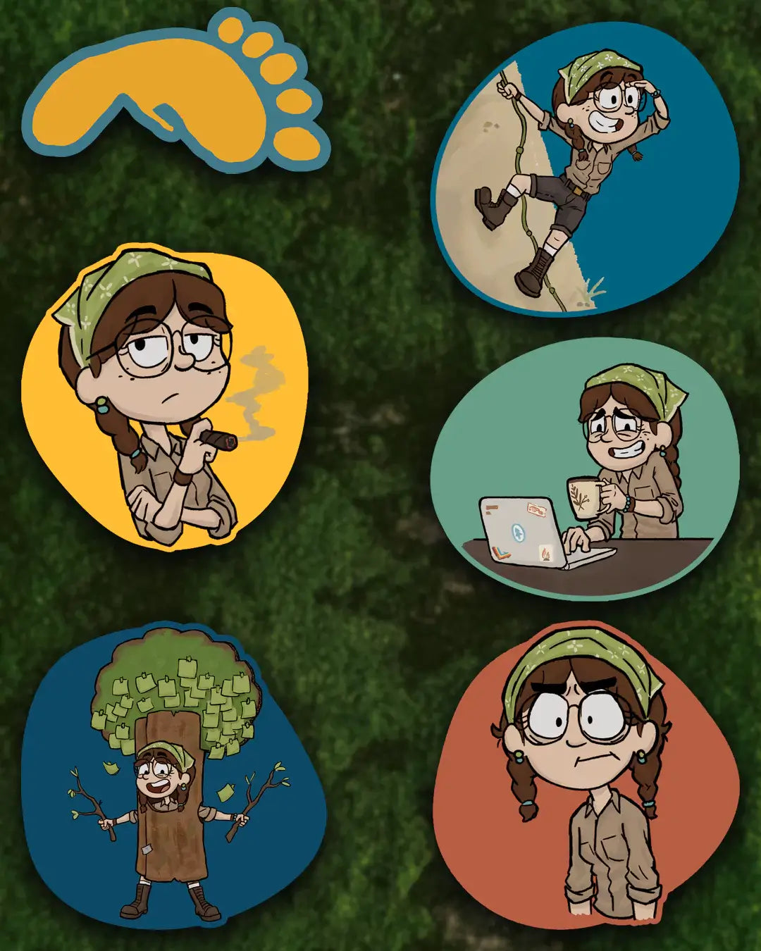 Pepper Steps Sticker 6-Pack Vol. 2